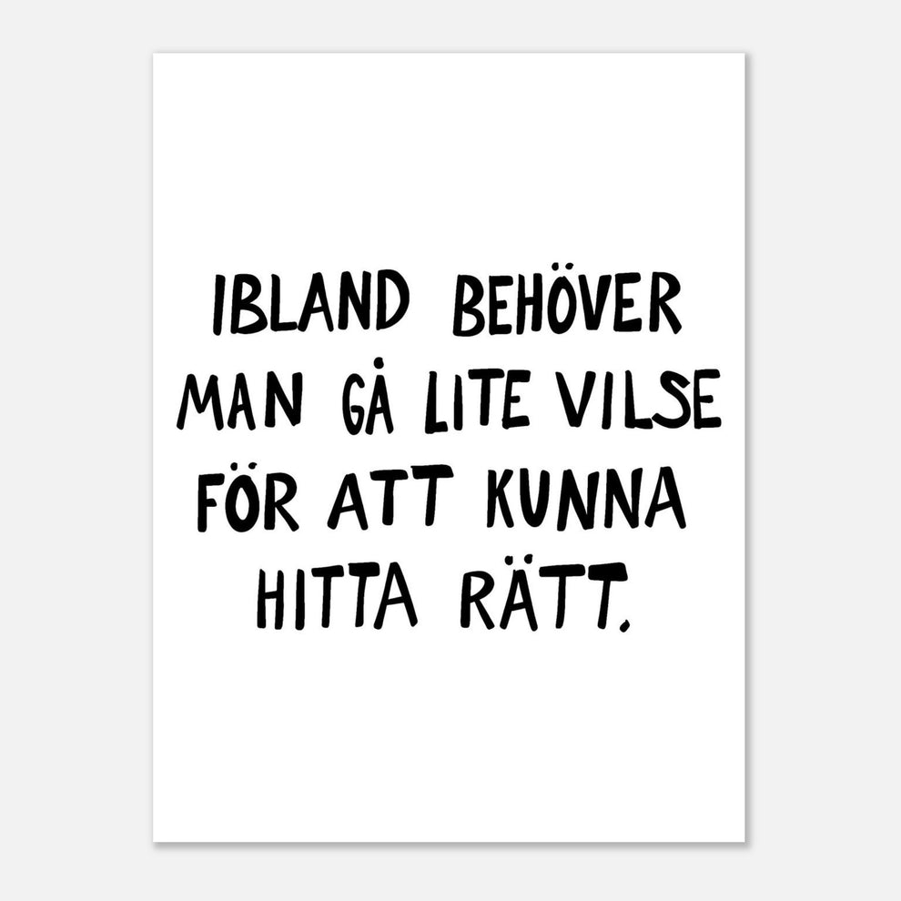 Poster | Gå vilse | Grafik bageri
